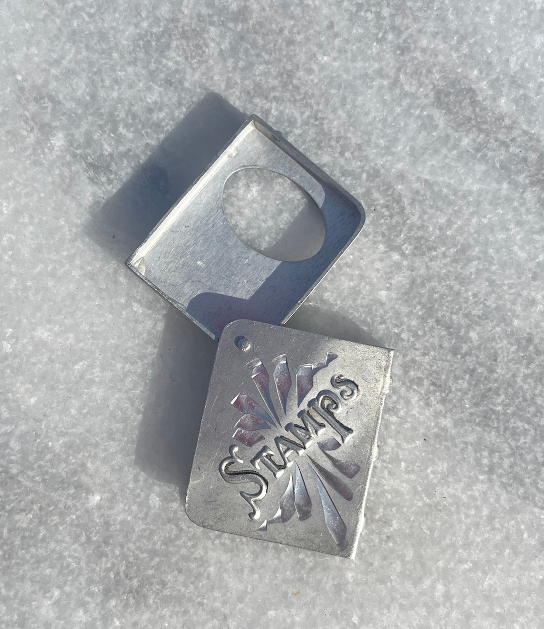 Rare Vintage Aluminum Engraved Stamp Holder - Etsy