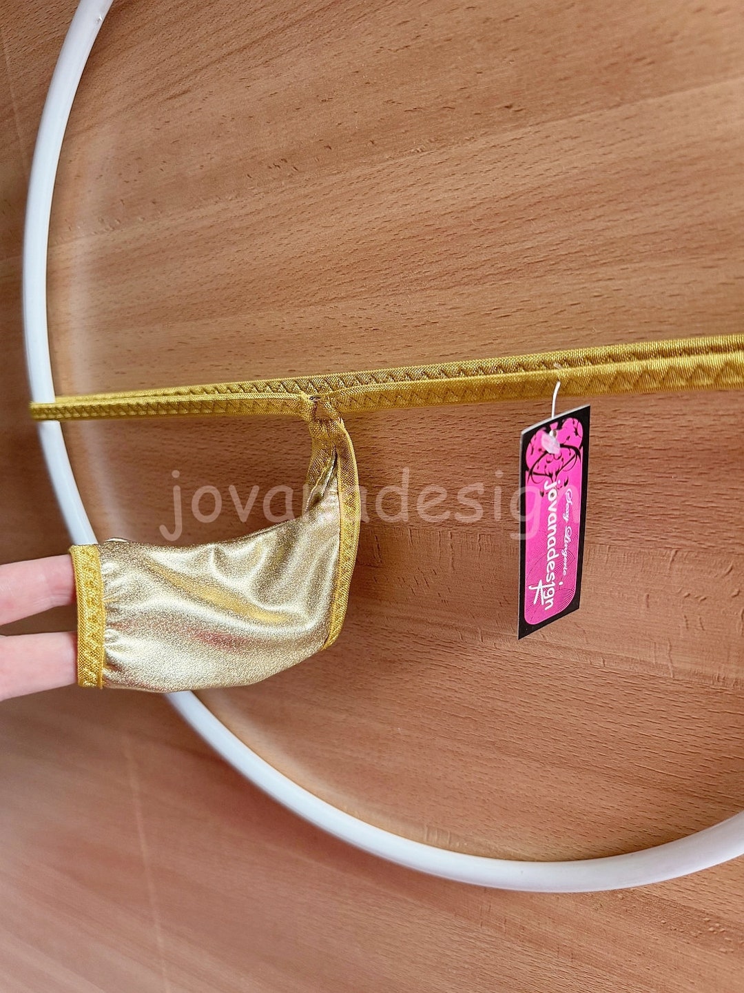 Jovanadesign Apollo Backless Mens String Gold Metallic, Extreme Open Mens String, Sleeve ...