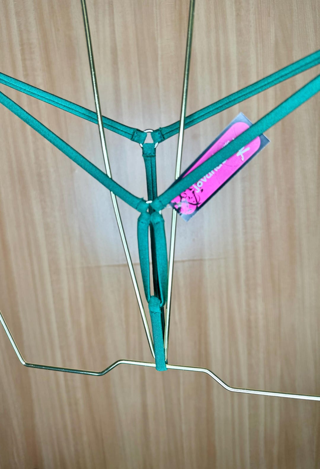 Jovanadesign Splitter Enhancer String Extreme Open Enhancer Hunter Green Underwear Swimwear ...