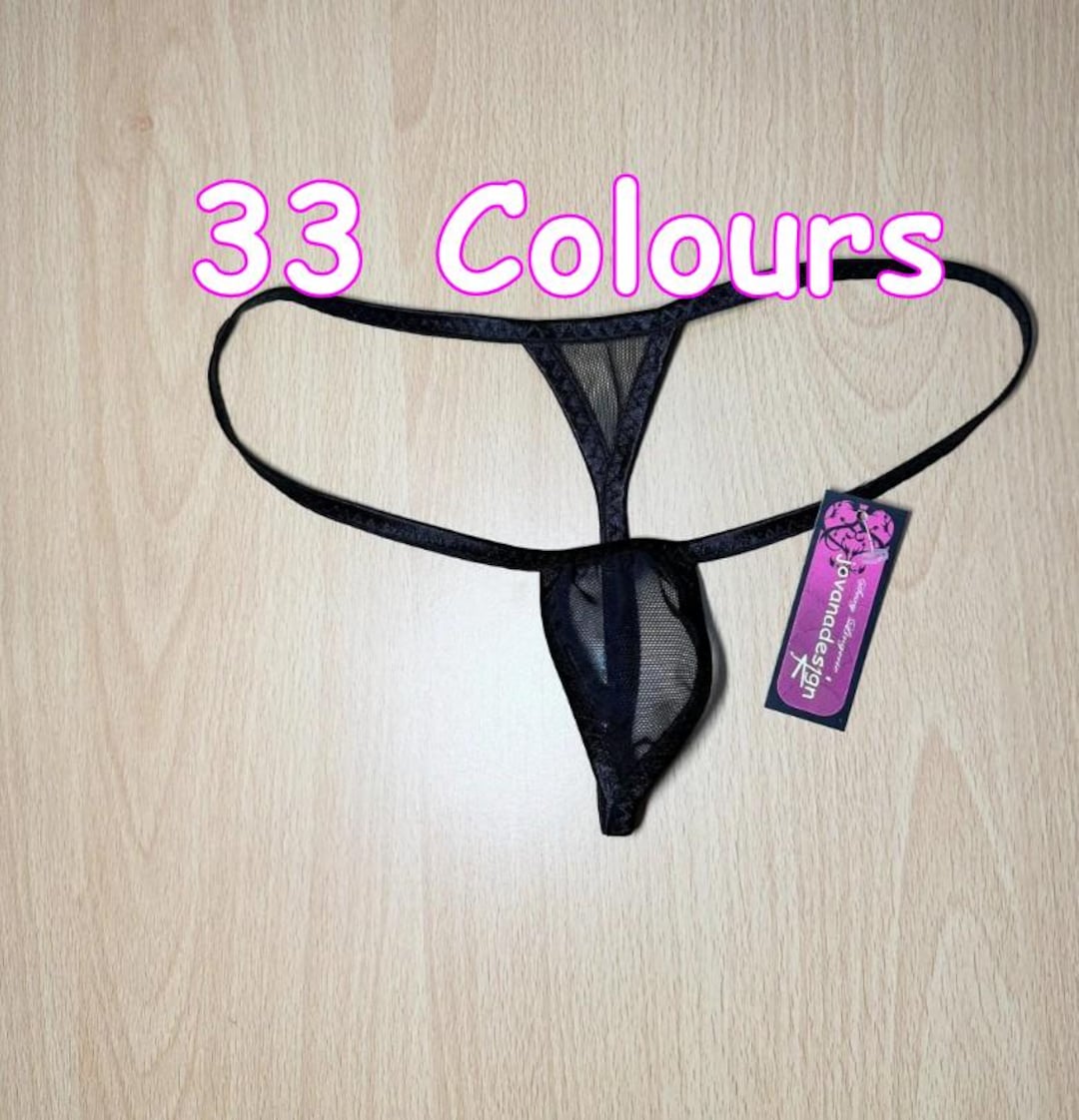 Jovanadesign Nano String See Thru Mesh 33 Colours Extreme Micro Tiny Mens Erotic String Swimwear ...