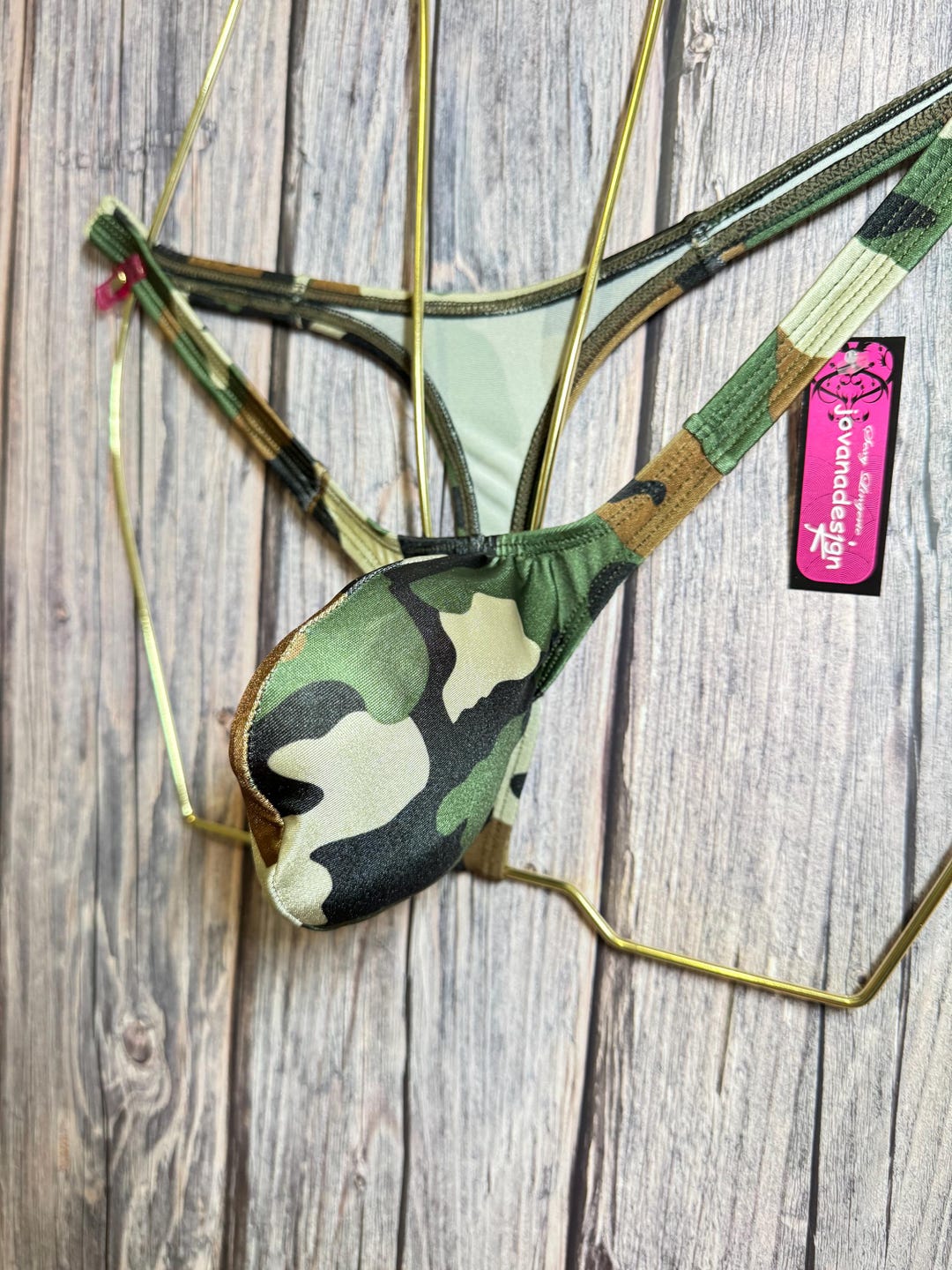 Jovanadesign Hercules Push Out Mens Bulge Thong Camouflage Olive Brown ...