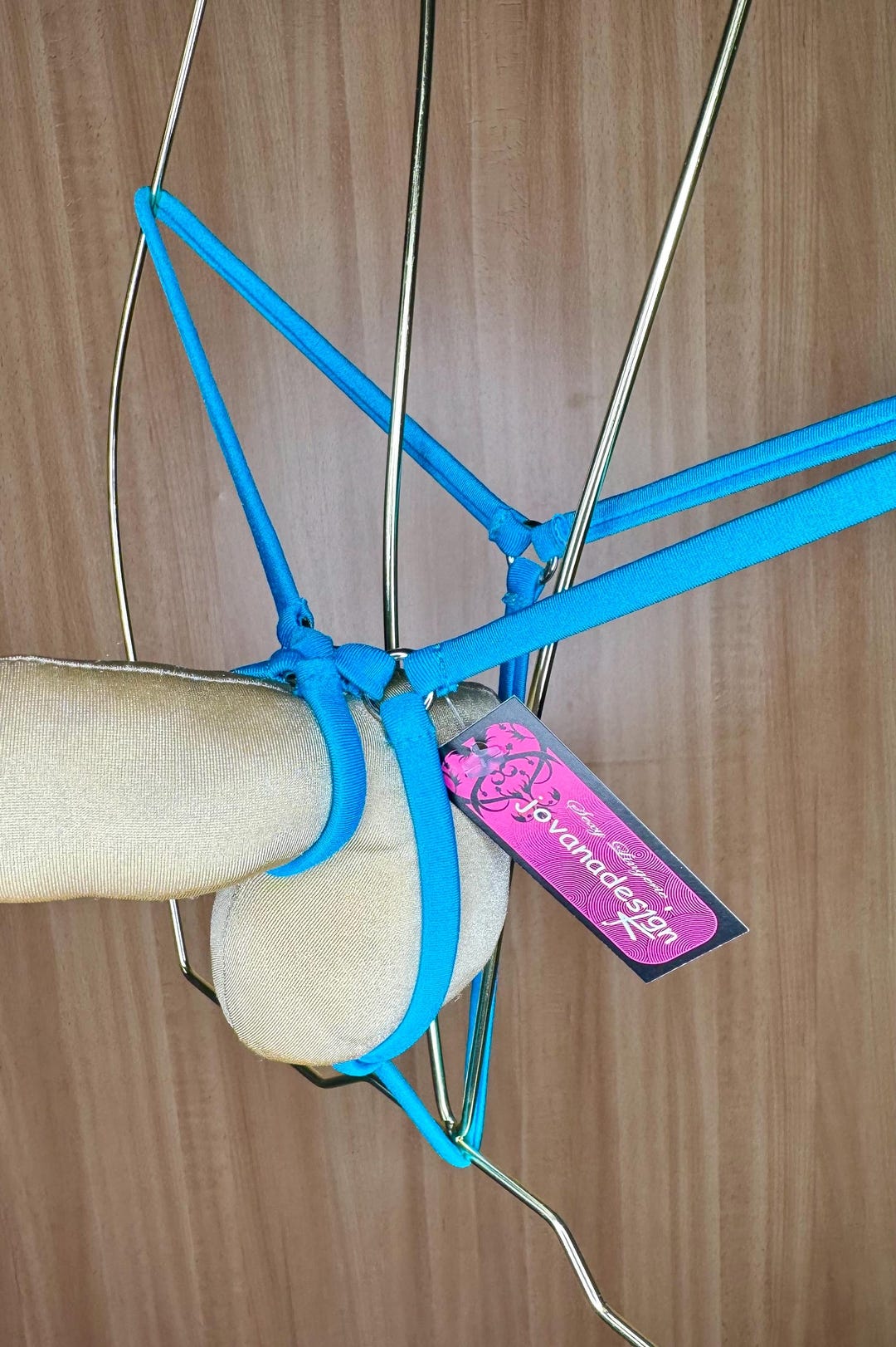 Jovanadesign Separate Lift Enhancer Tropical Blue Open Front String, Nickel-free Rings Sexy ...