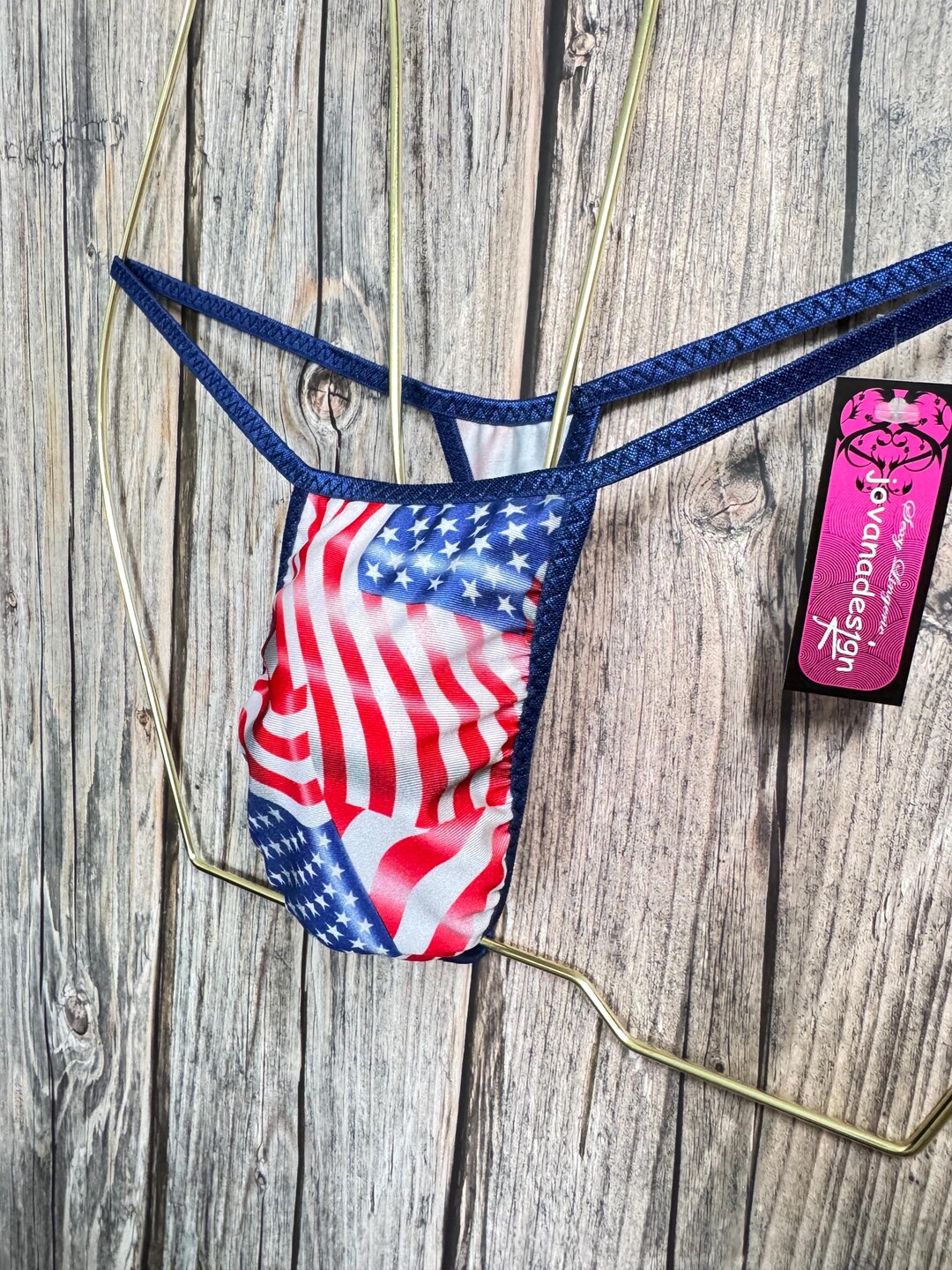 Jovanadesign Mens Micro K1 String - American Flag USA - Seamless Tanga ...