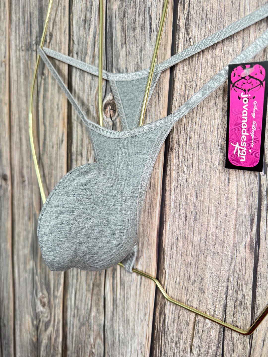 Jovanadesign Low Joe String Snug Fit Narrow Mens Bulge Suit Grey ...