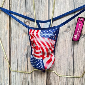 Jovanadesign Mens Micro K1 String - American Flag USA - Seamless Tanga ...