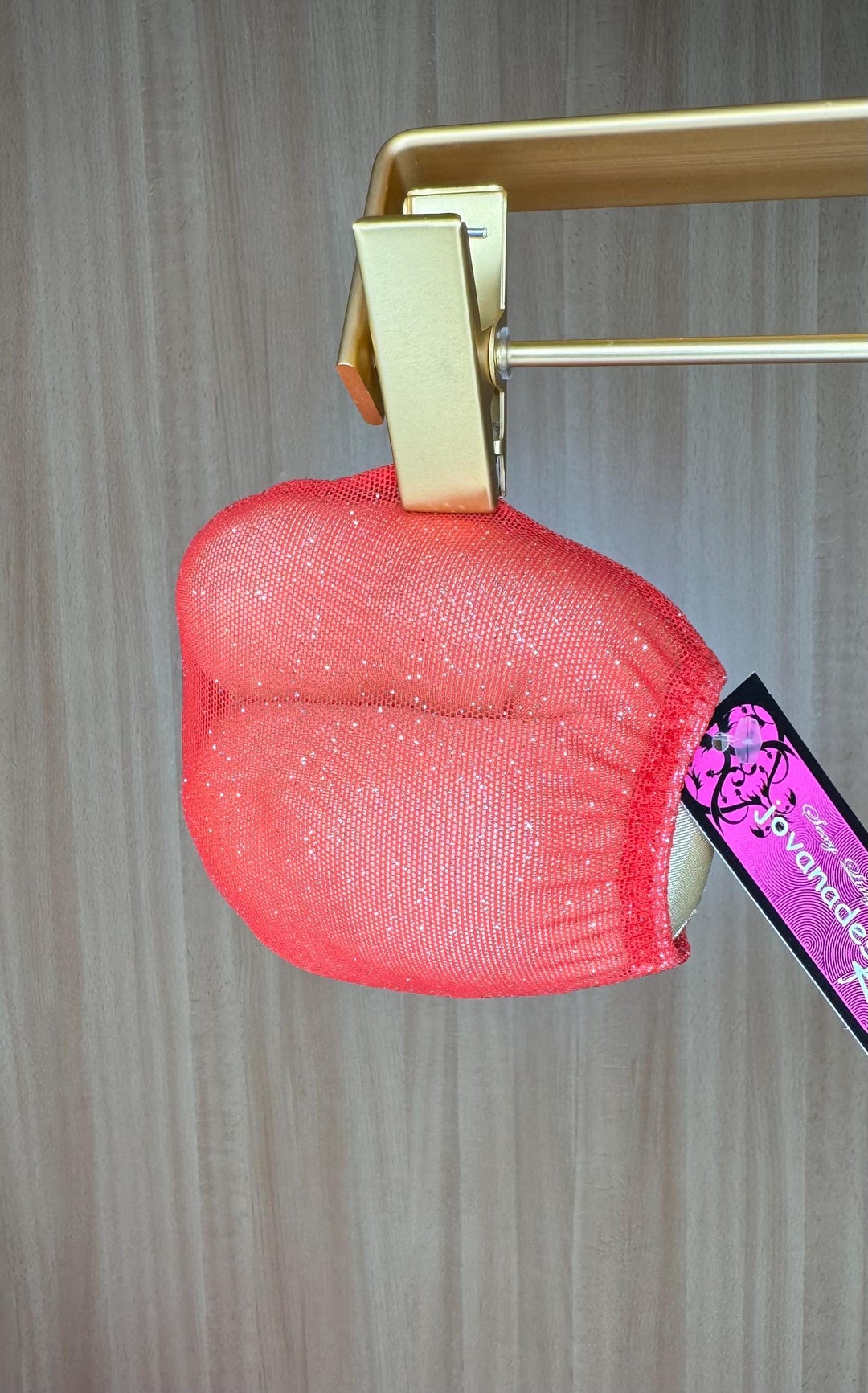 Jovanadesign Mens Tanning Pocket, Red Glitter See Thru Mesh Testicles ...