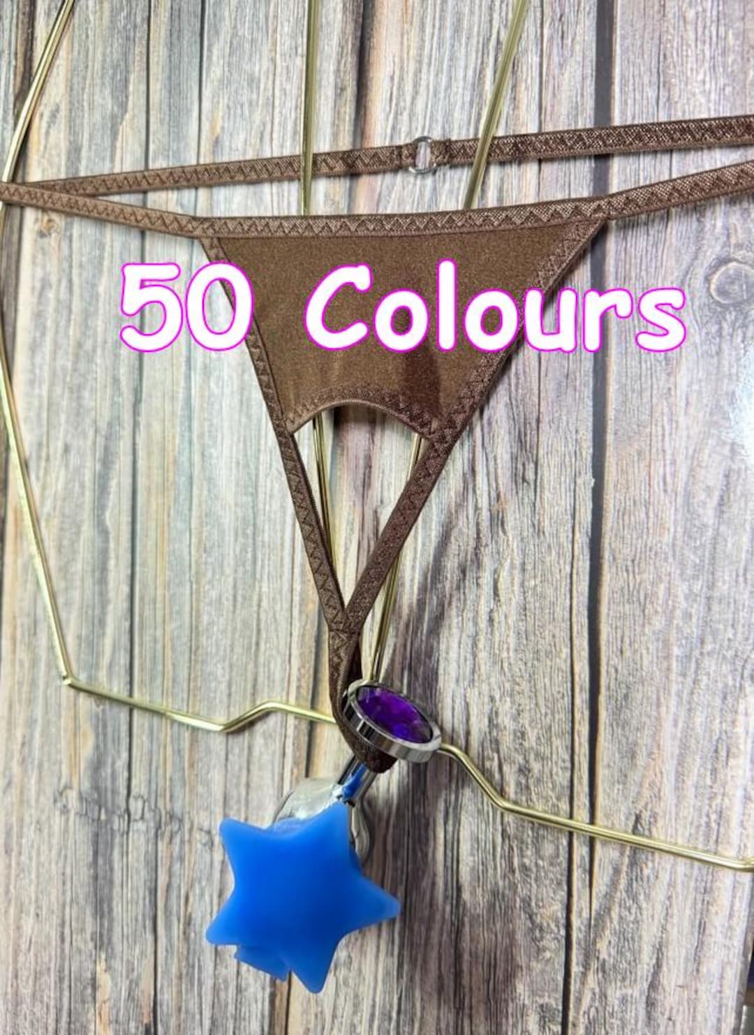 Jovanadesign Open Front Plug String - 50 Solid Colours - Extreme Mens ...