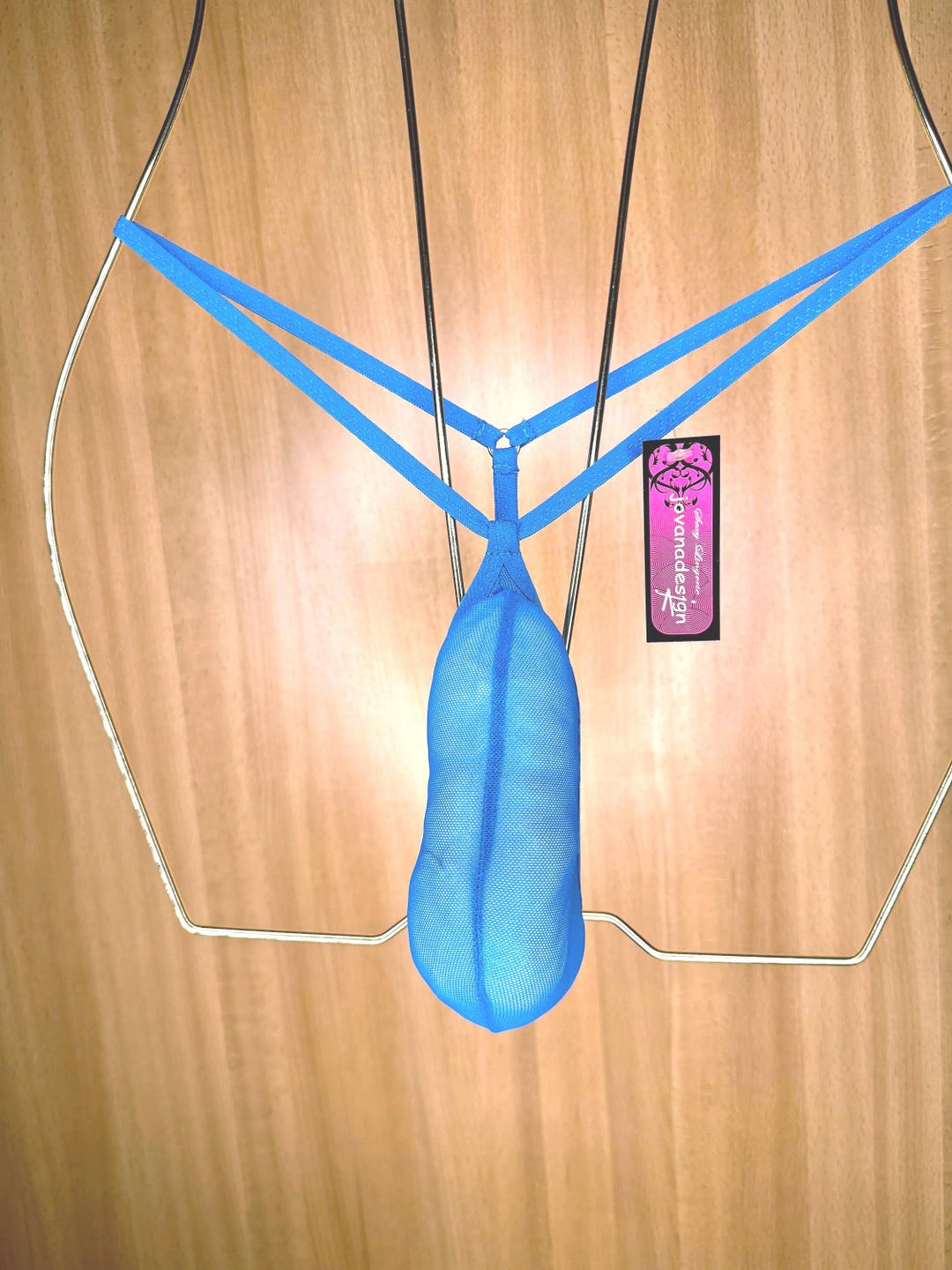 Jovanadesign Picolo String 1 Turquoise Shiny See Through Mesh, Mini ...