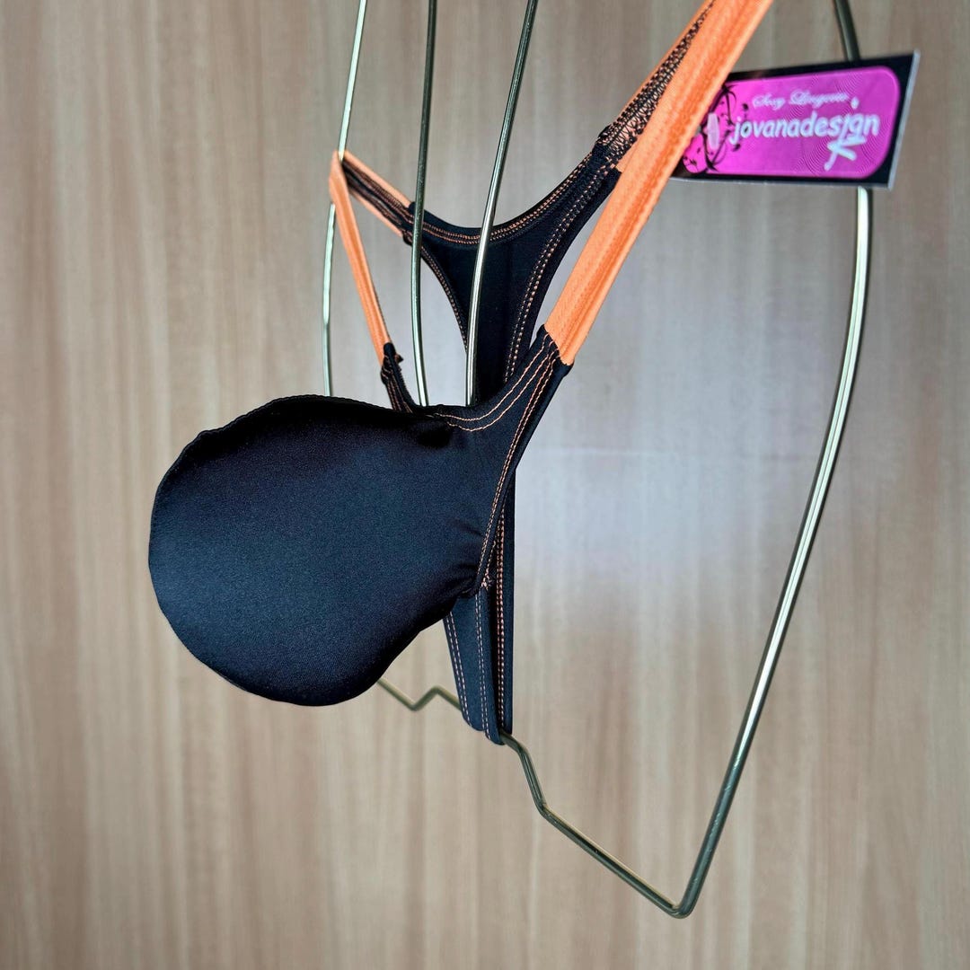 Jovanadesign hercules Push Out Thong, Black different Sides Straps ...