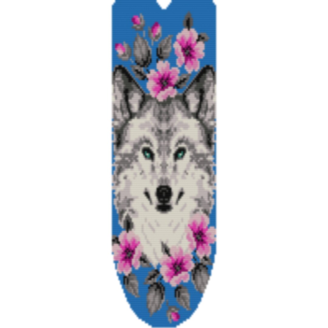 PDF Pattern for Creating a Choker Wolf White, Bead Loom Pattern - Etsy