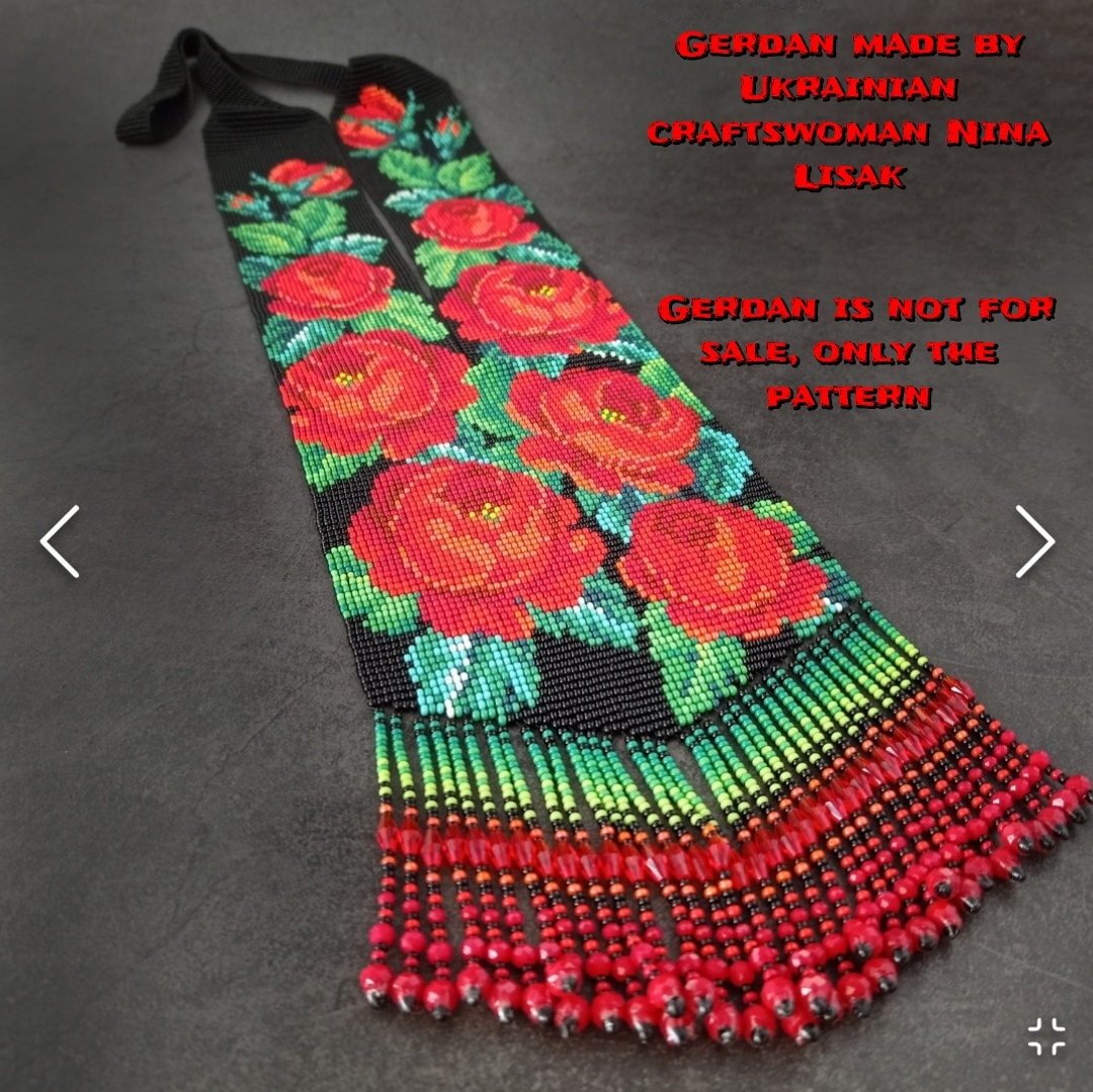 PDF Pattern for Creating a Gerdan, Bead Loom Pattern - Etsy