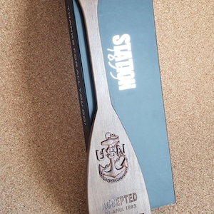 US Navy Chief Customizable Walnut Paddle - Etsy