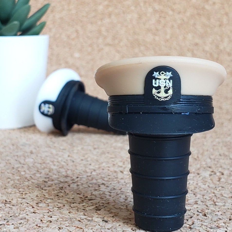 USN Master Chief Combo Cover Bottle Stopper - Etsy