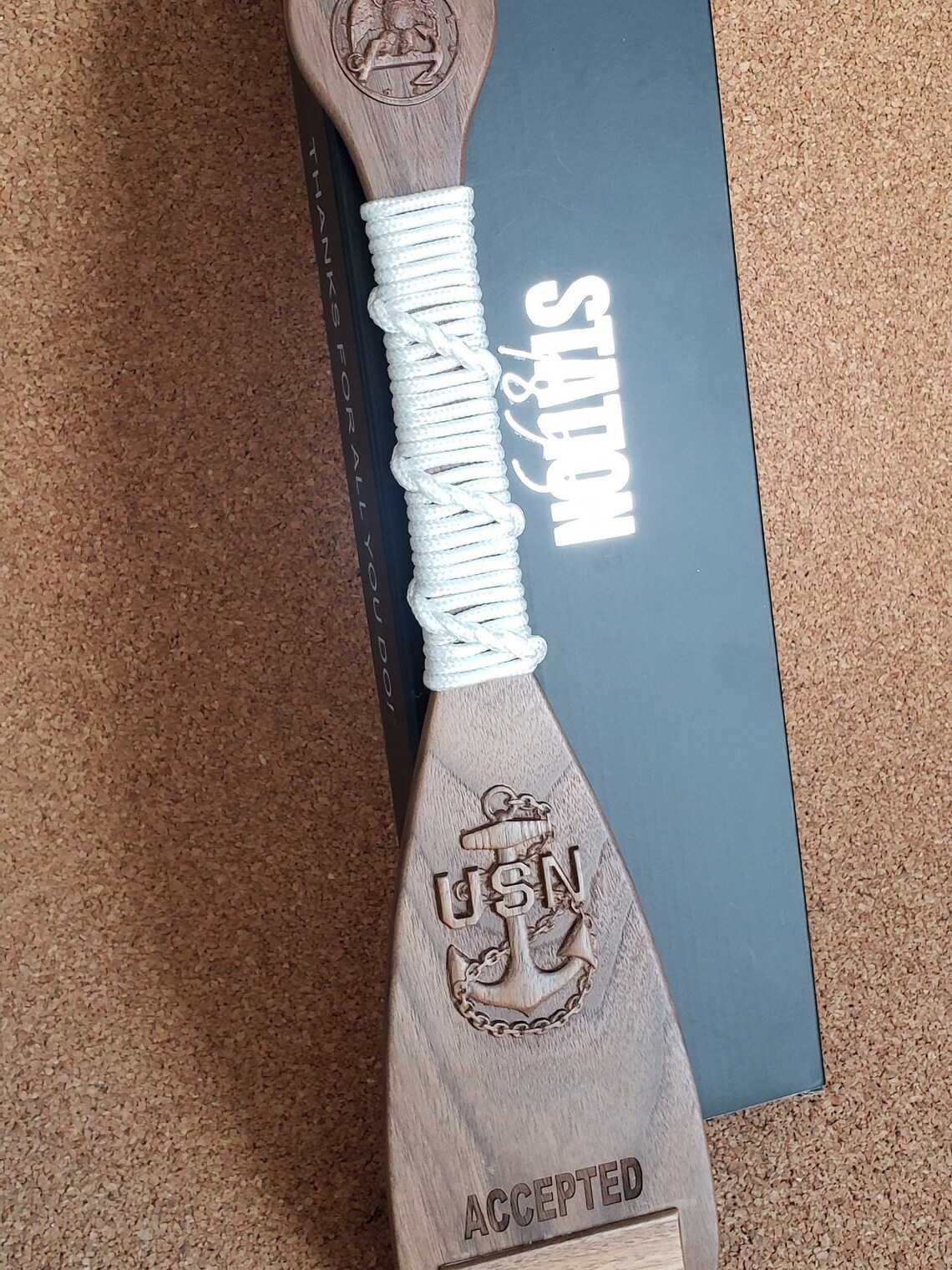 US Navy Chief Customizable Walnut Paddle - Etsy