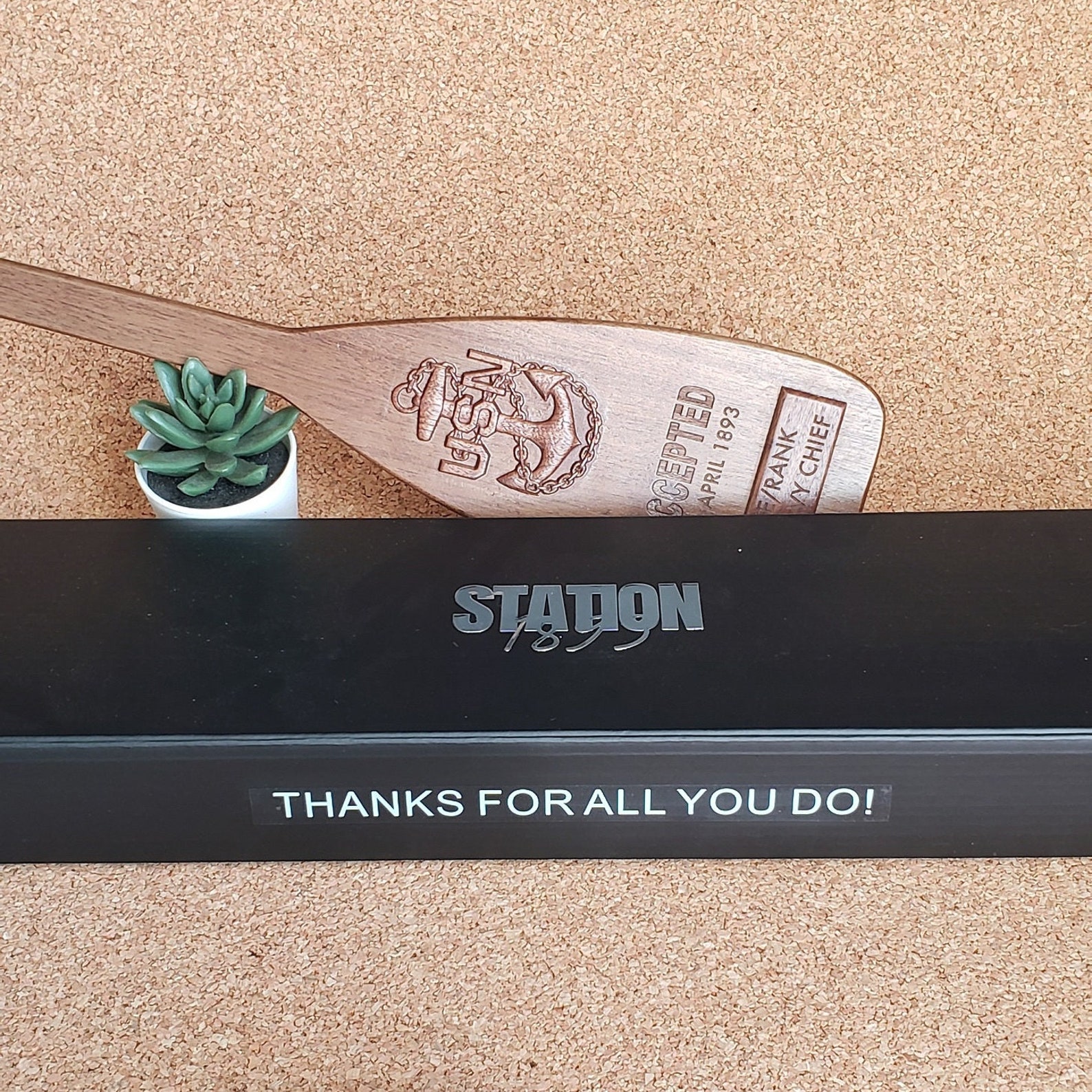 US Navy Chief Customizable Walnut Paddle - Etsy