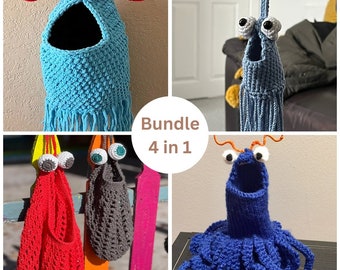 Crochet Yip Yip Holders Crochet Yip Yip Plant Hanger PDF PATTERN BUNDLE - Etsy