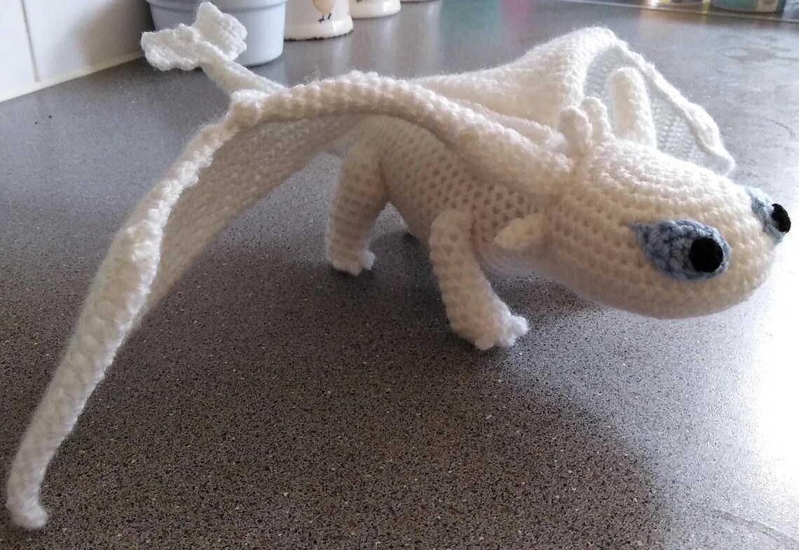 Night Fury-inspired Baby Dragon Crochet Pattern - Amigurumi PDF ...