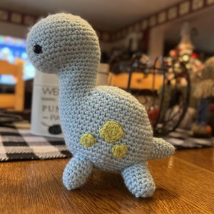 No Sew Amigurumi Crochet Pattern, Bronto the Dinosaur Plush , Brontosaurus, Dino, Amigurumi ...