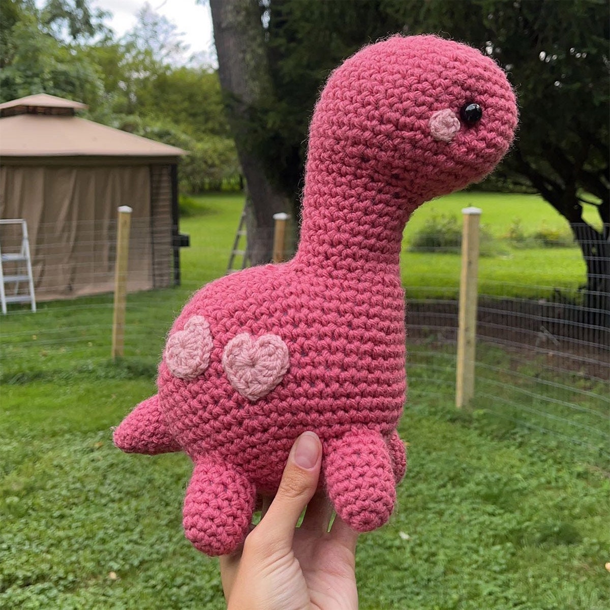 No Sew Amigurumi Crochet Pattern, Bronto the Dinosaur Plush , Brontosaurus, Dino, Amigurumi ...