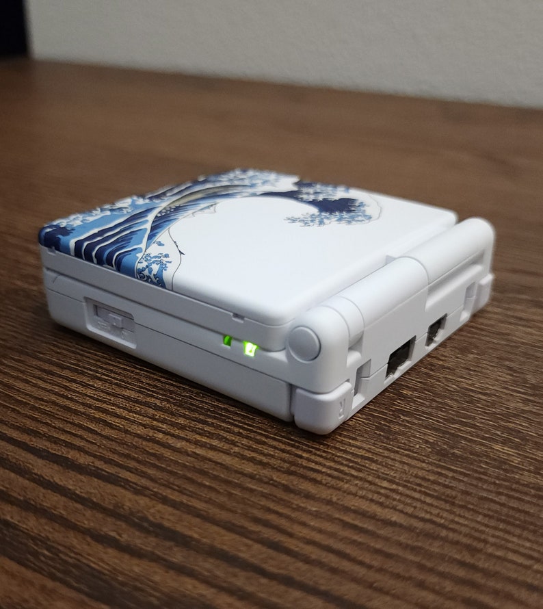 All White Great Wave Nintendo Gameboy Advance SP With IPS Screen - Etsy