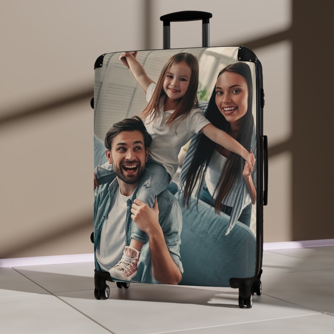 Hand Suitcase / WITH LOCK / Family Photo / Customizable / - Etsy
