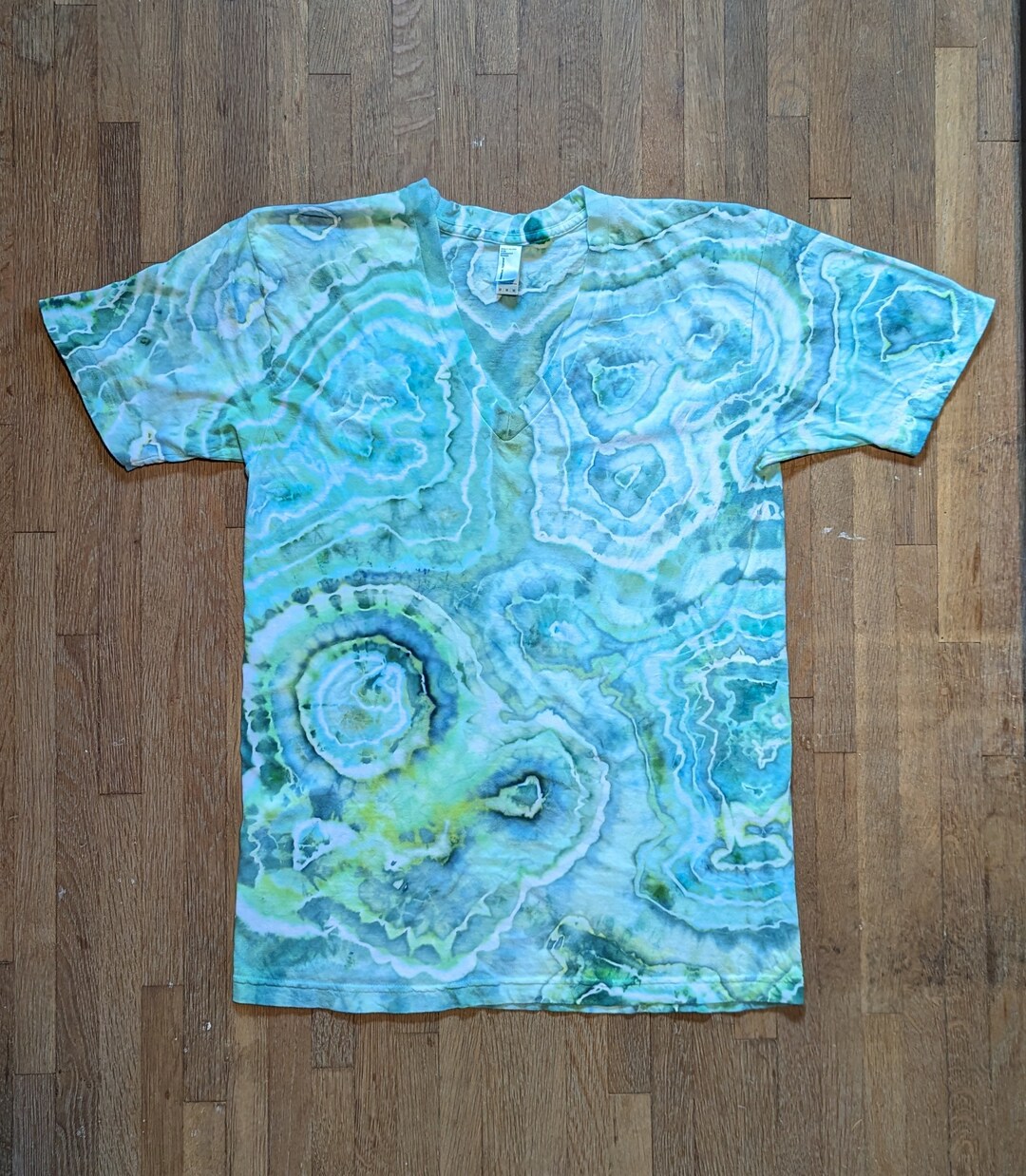 Pastel Geode Ice Dye V-neck- Size Adult Medium - Etsy