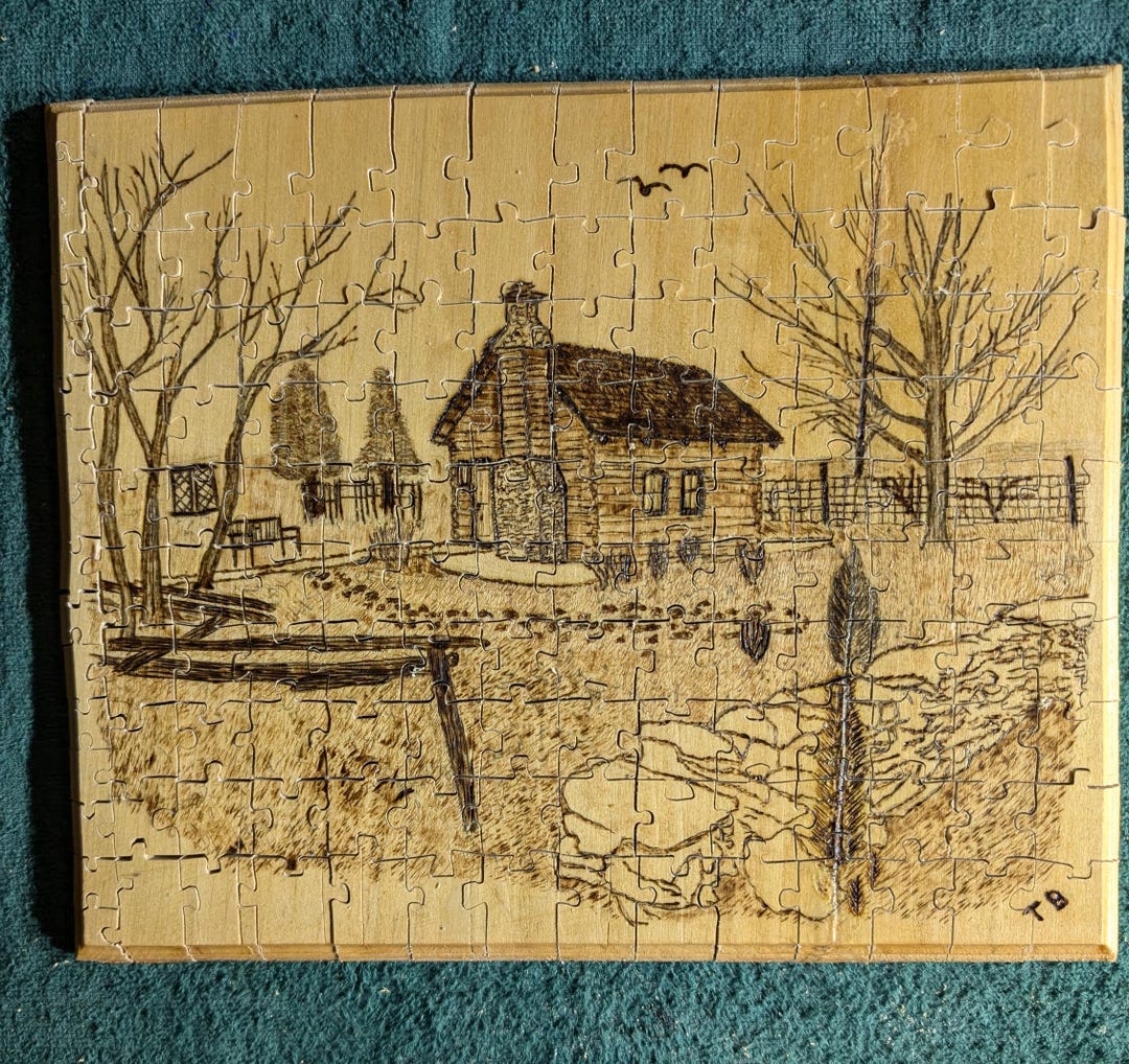 Cigar Box Puzzle Crosby Cabin - Etsy