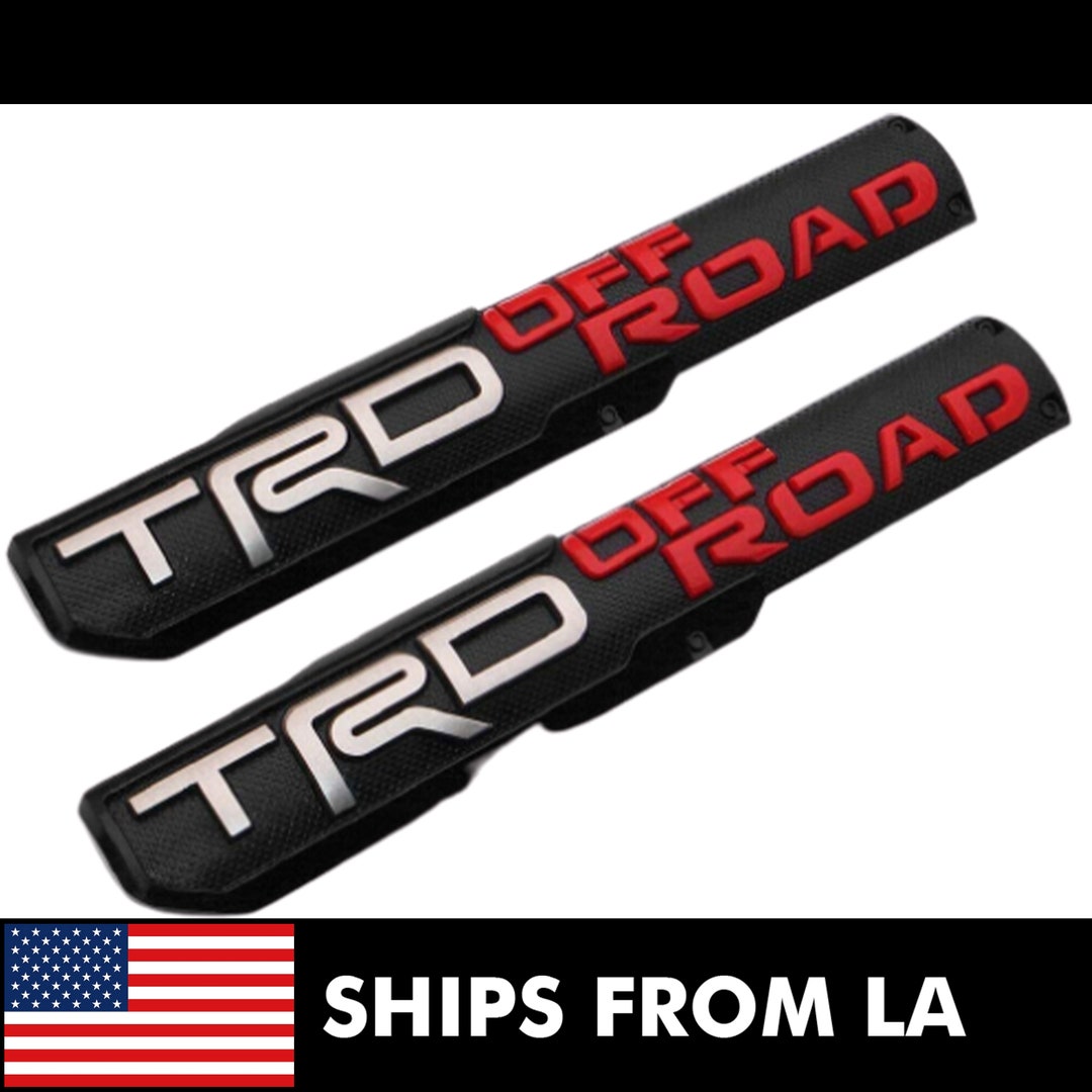 2X TRD OFF ROAD Emblem Sticker Badge Fit All Toyota Sport Pro - Etsy