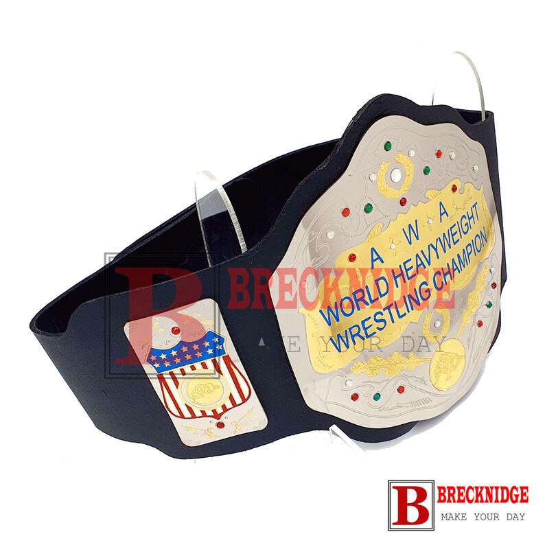 AWA World Heavyweight Wrestling Champion Replica Belt Title 2mm Brass ...
