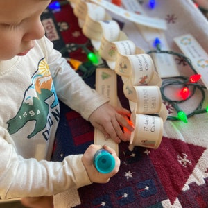 Christmas Printable Advent Paper Chain - Etsy