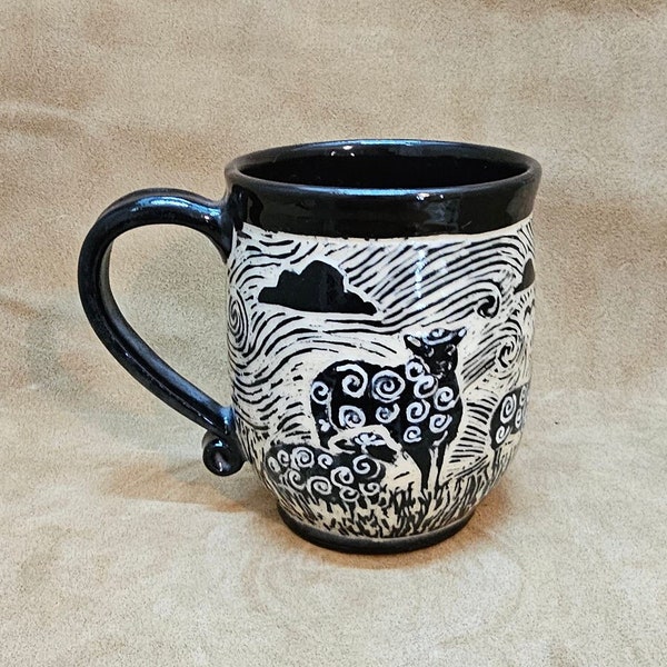 Sgraffito Mug - Etsy