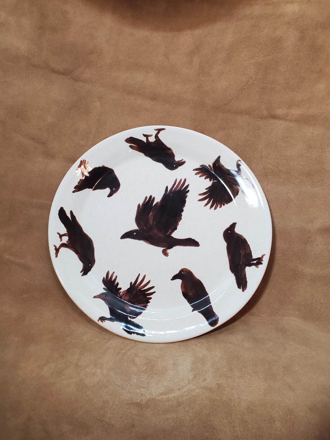 Raven Crow Stoneware Platter - Etsy