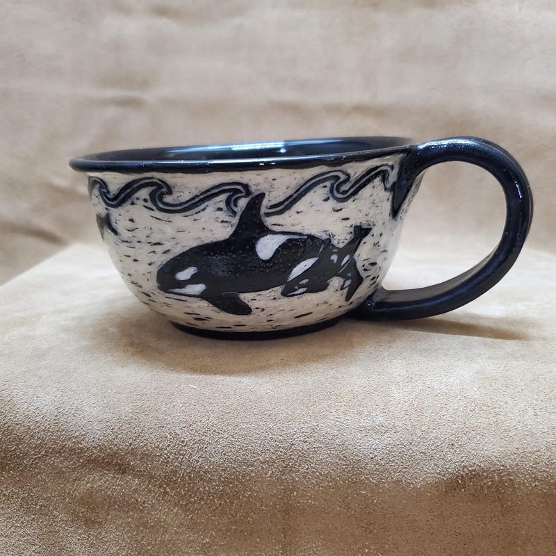 Sgraffito Mug - Etsy