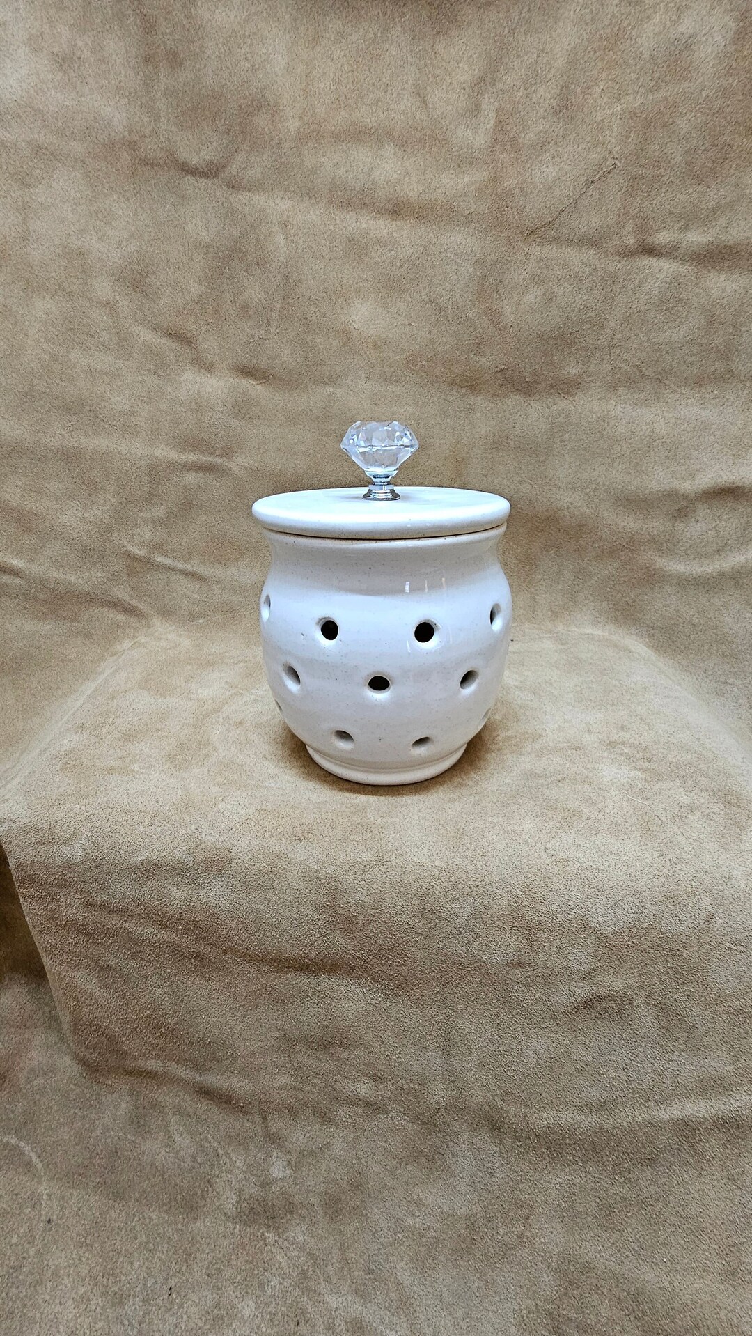 Garlic Keeper Fancy White Garlic Jar Kitchen Storage - Etsy