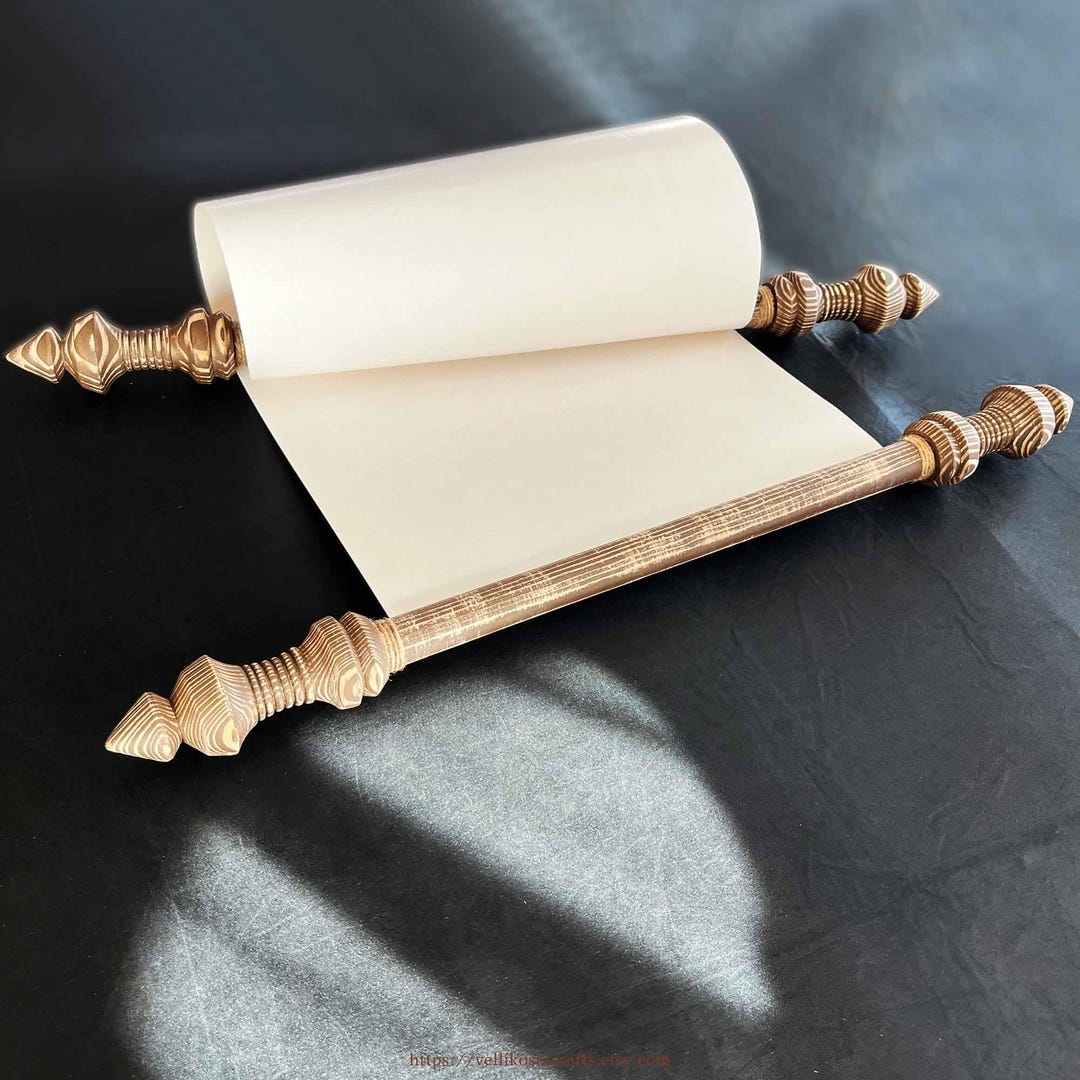 Custom Scroll: Wooden Rods, Personalized Wedding Vows, Love Letter - Etsy