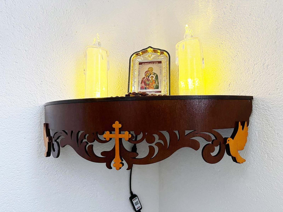 Religious Gift Corner Shelf Float Display Christian Catholic - Etsy