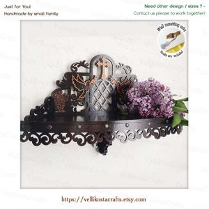 Prayer Shelf for Icons Wall Wooden Shelf Floating Display Wall Home ...