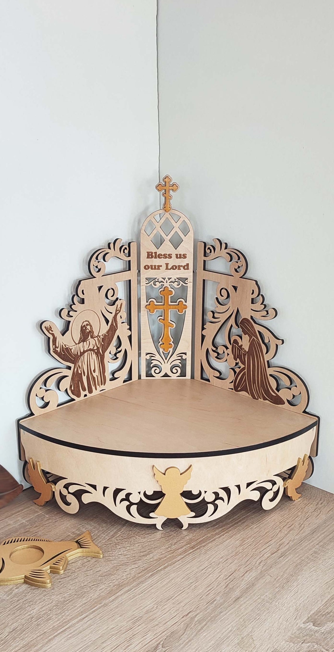 Christian Catholic Orthodox Corner Shelf Icons Display Home - Etsy