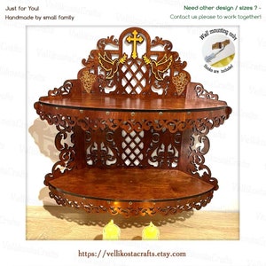 Wall Display Float Shelves Wooden Christian Altar Wood Catholic ...