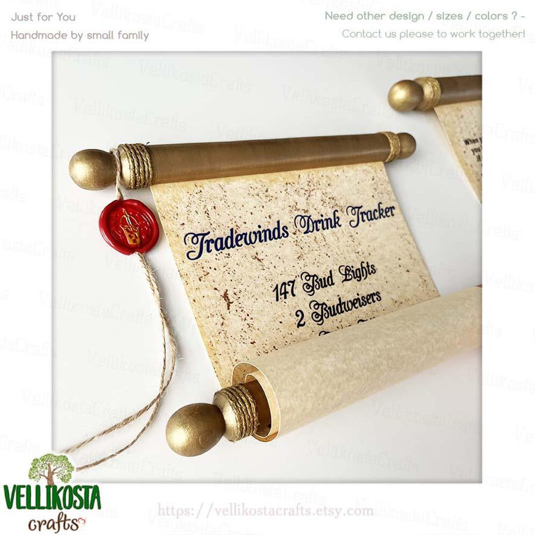 Ancient Paper Scroll Wedding Keepsake Custom Greeting Card Old ...