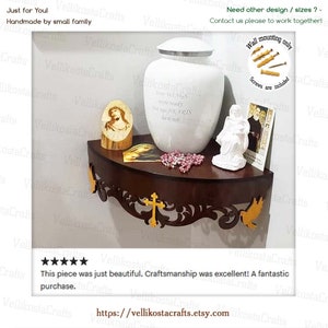 Corner Shelf Statue Display Jesus Christ God Lord Virgin Mary Angels ...