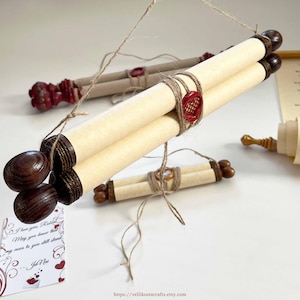 Custom Paper Scroll: Personalized Wedding Vows, Love Letter Anniversary ...