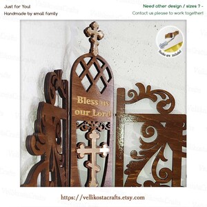 Corner Altar Shelf Wooden Display Christian Catholic Orthodox Home ...