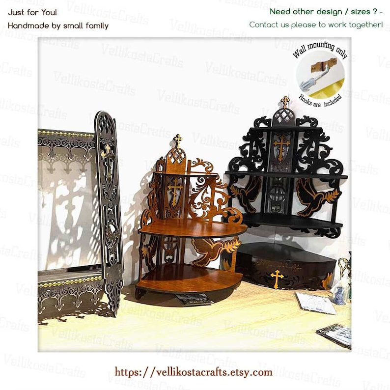 Corner Shelf Home Stand Floor Storage Shelves Collectibles Sturdy 6 ...