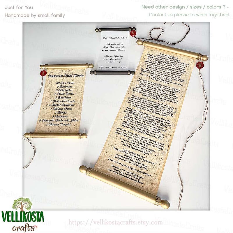 Parchment Scroll - Etsy
