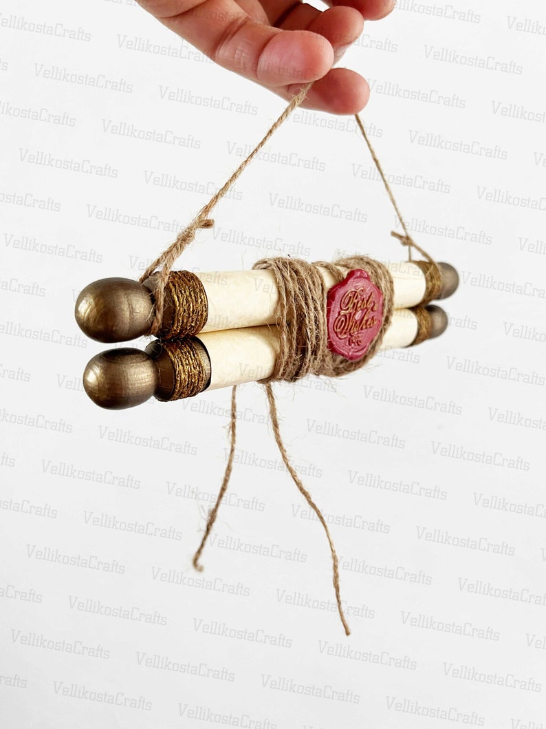 Custom Scroll Anniversary Greeting Card Love Letter Rolled Wooden Rods ...