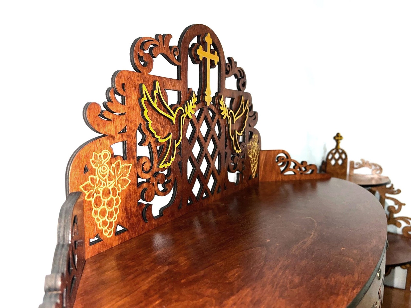 Wall Display Float Shelves Wooden Christian Altar Wood Catholic ...