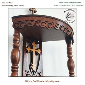 Wooden Corner Shelf, Corner Altar Wood Display Christian Catholic ...