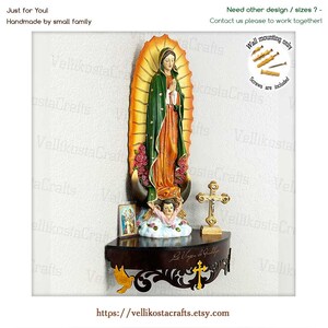 Corner Float Shelf Catholic Christian Orthodox Home Display Prayer ...