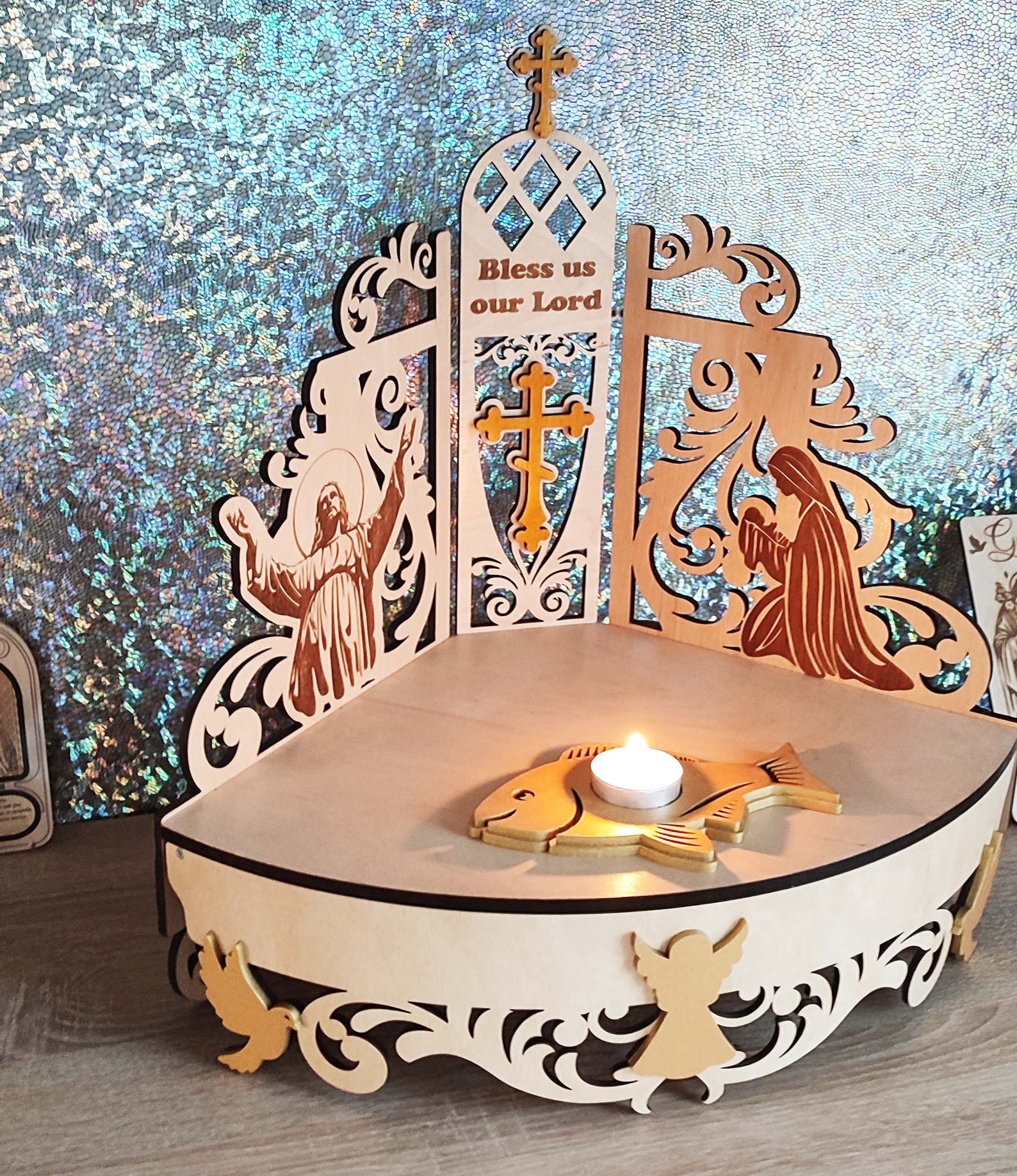 Christian Catholic Orthodox Corner Shelf Icons Display Home - Etsy